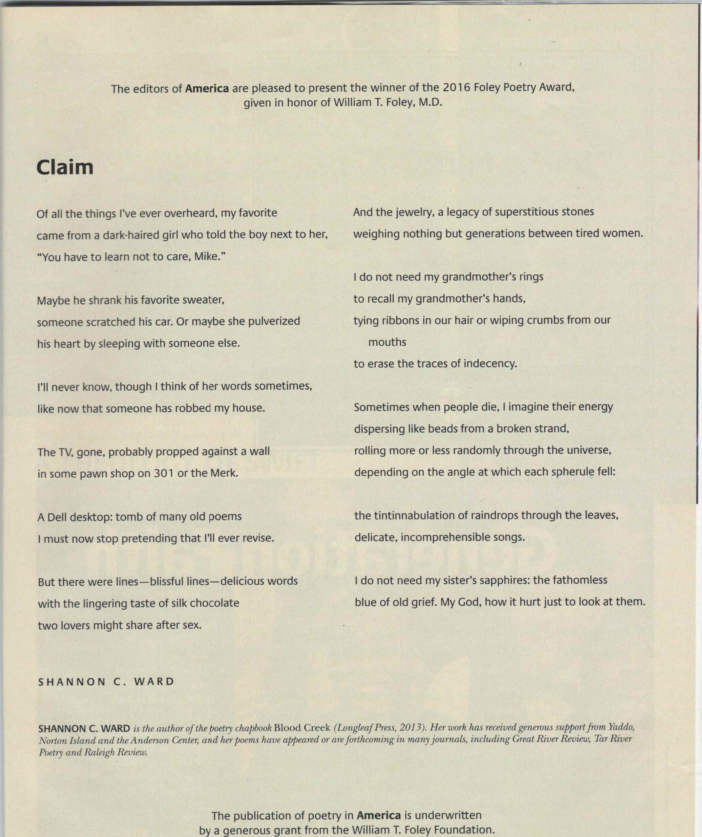 Portfolio – Shannon Camlin Ward